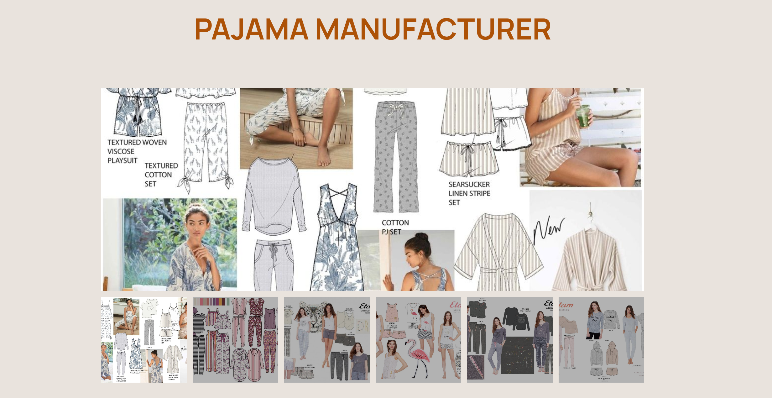 Pajama Manufacturer – Panada Fashion
